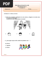 Prueba Numeros Ordinales | PDF