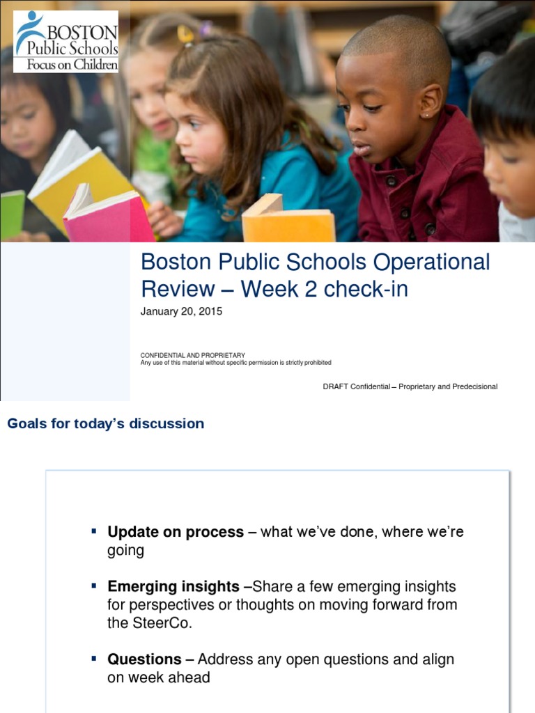 BPS Operational Review Week 2 Update | PDF | Business