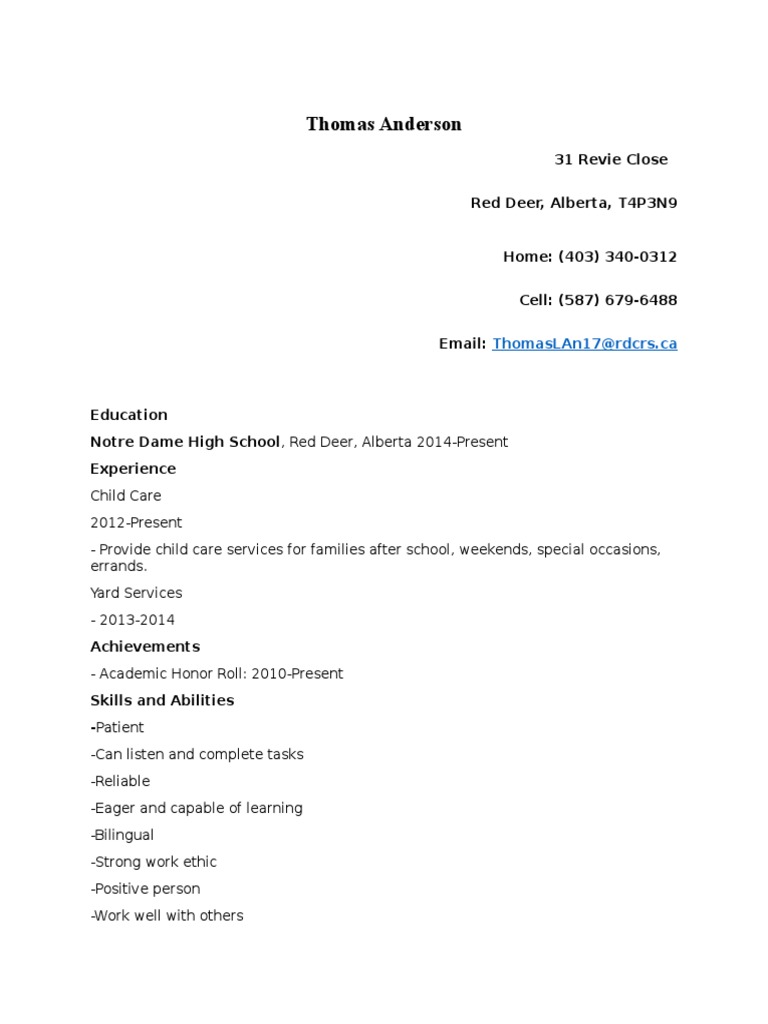 Resume Thomas | PDF