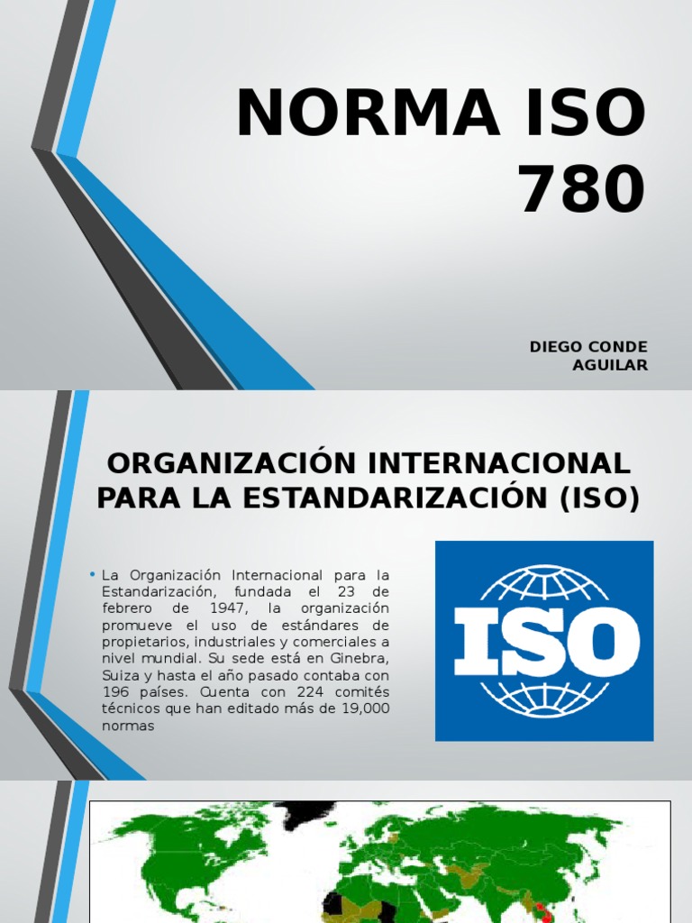 Norma Iso 780 | Organización internacional para la estandarización ...