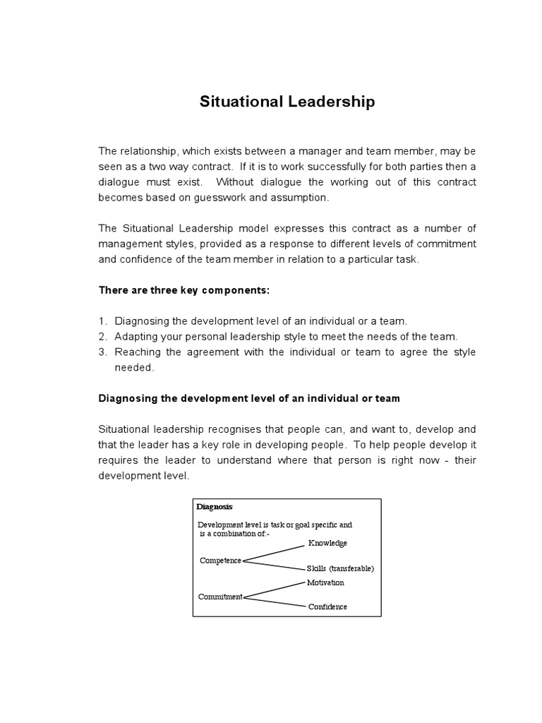 Situational Leadership | PDF | Leadership | Competence (Human Resources)
