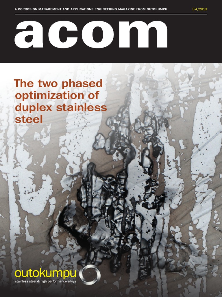 Outokumpu Corrosion Management News Acom 3 4 Edition 2013 | PDF