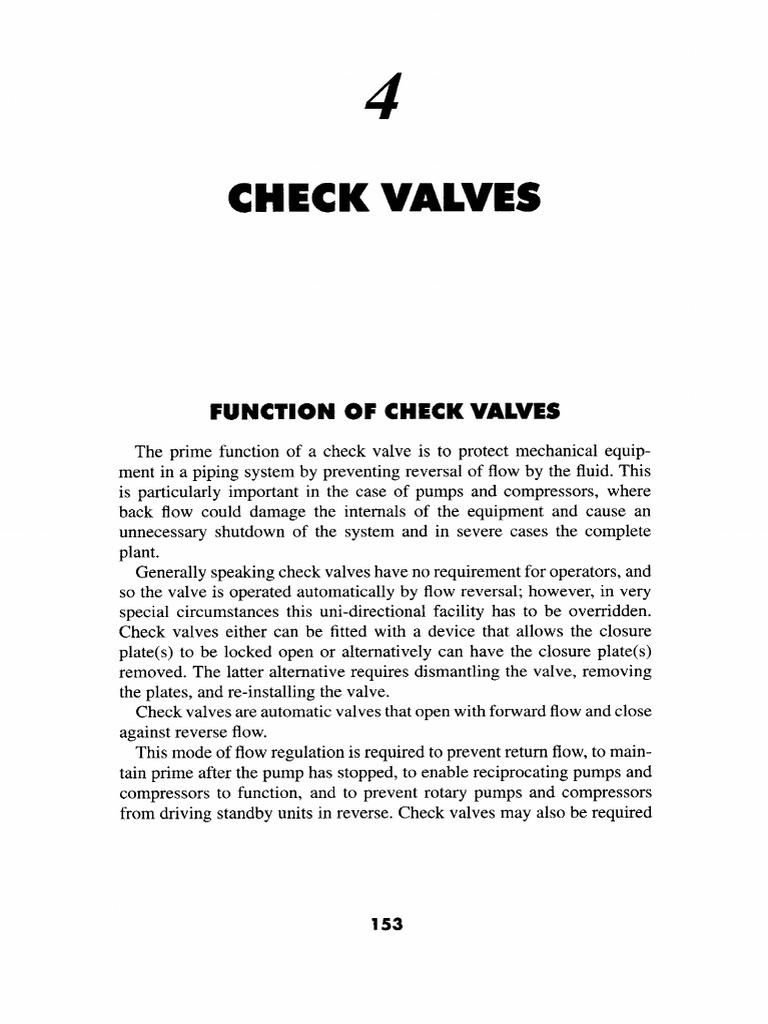 Valve Selection Handbook - Check Valves | PDF | Valve | Lift (Force)