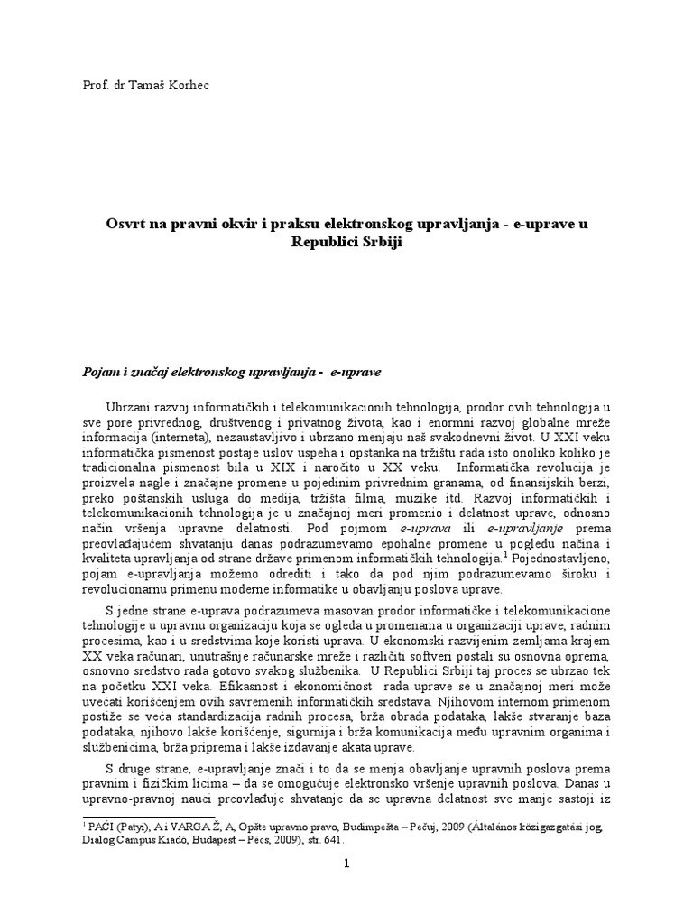 E Uprava | PDF