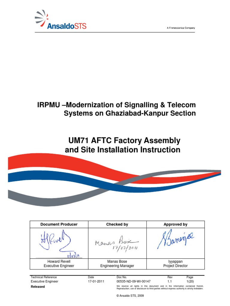 UM71 AFTC Assembly and Installation Instruction (V 1 1) | PDF ...