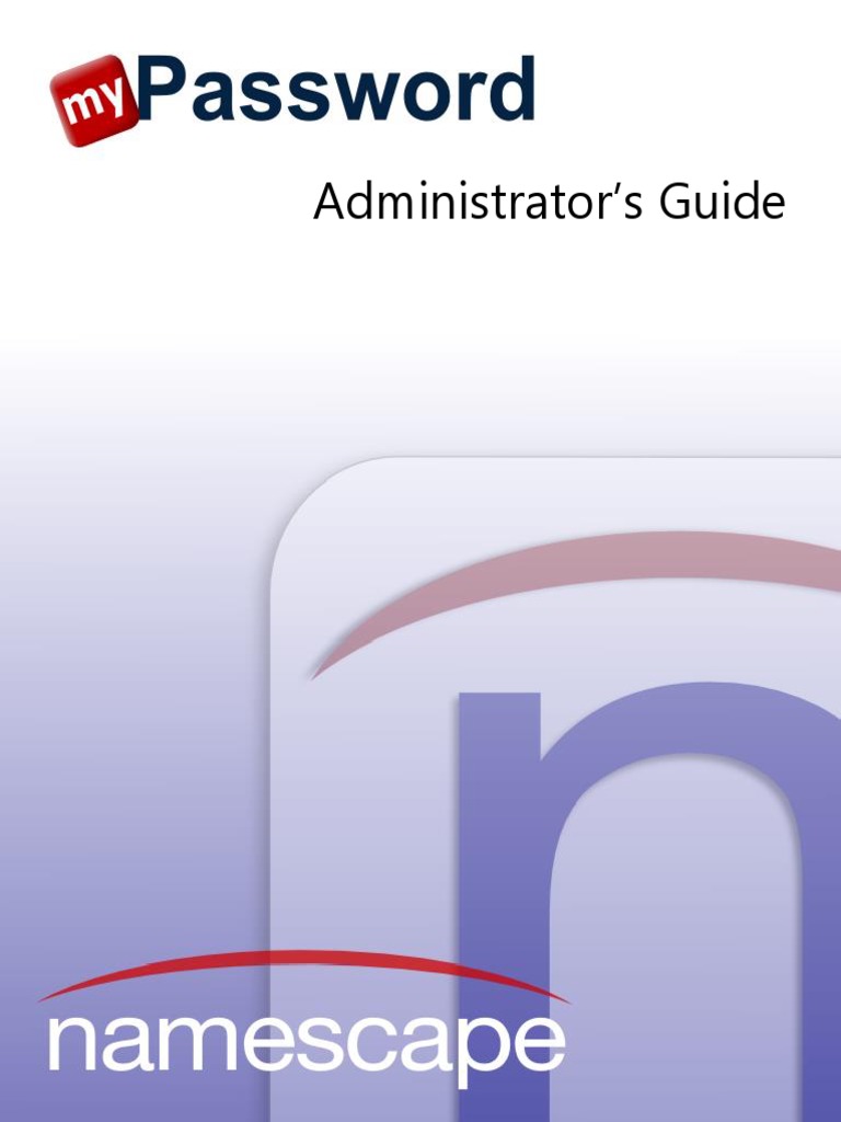 MyPassword Administrator's Guide Enterprise | Password | Email