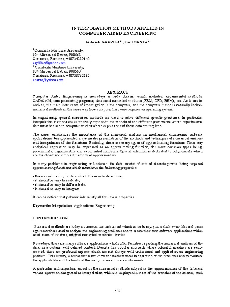 Interpolation Methods | PDF | Interpolation | Polynomial