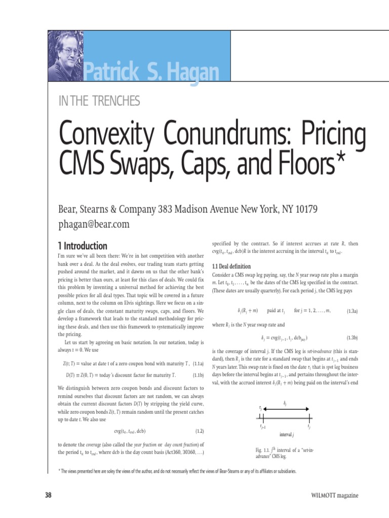 CMS Swaps Hagan | PDF | Swap (Finance) | Moneyness