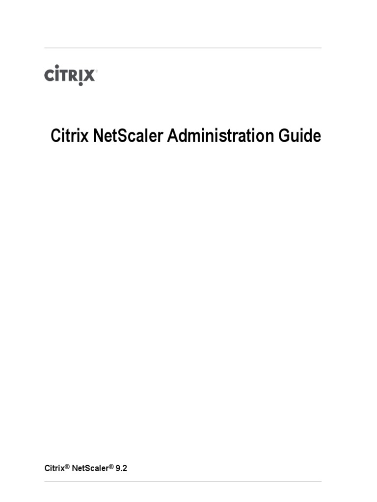 Guia Citrix Netscaler | PDF | Operating System | Command Line Interface