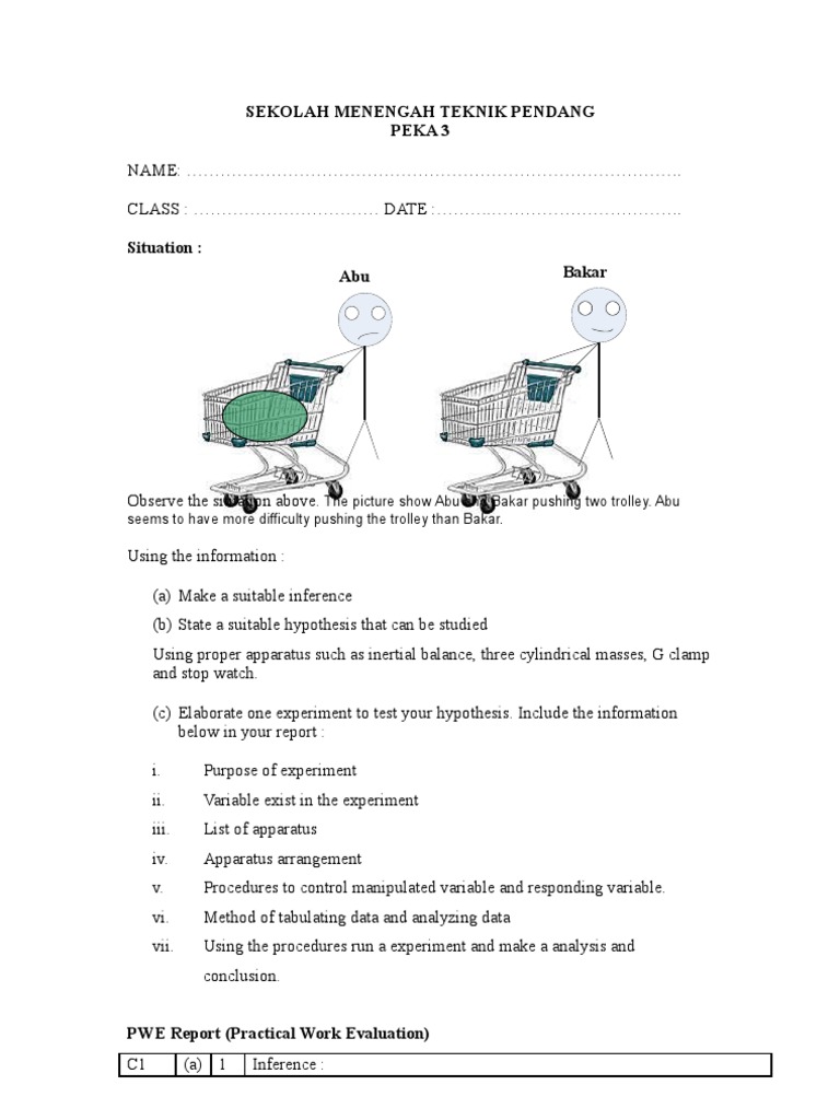 Inertia Experiment Peka 2 | PDF | Experiment | Data Analysis