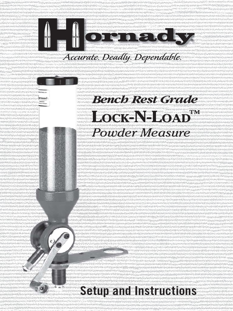 Hornady Powder Measure Feeder | PDF | Gunpowder | Screw