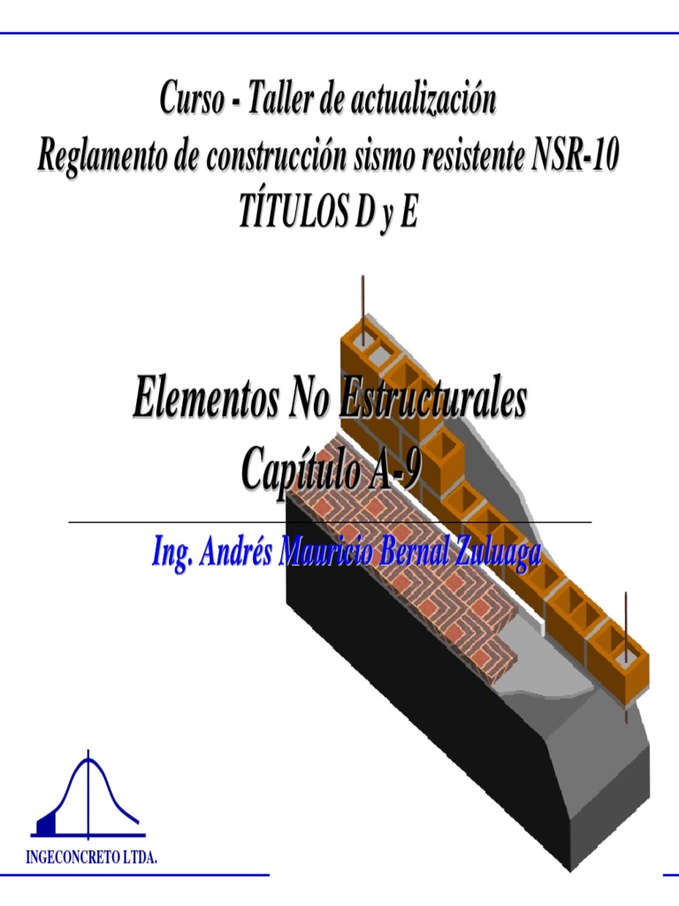 Elementos No Estructurales Muros y Concreto | Doblar | Hormigón