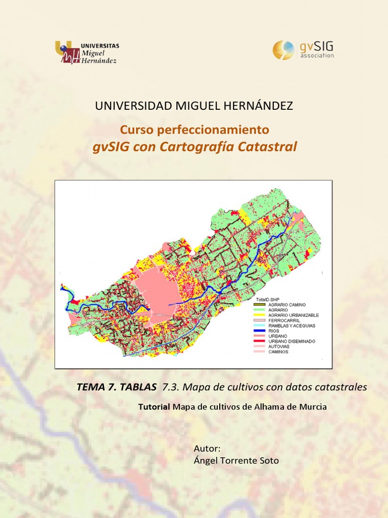 Tutorial Mapa de Cultivos Con Datos Catastrales | PDF | Tabla (base de ...
