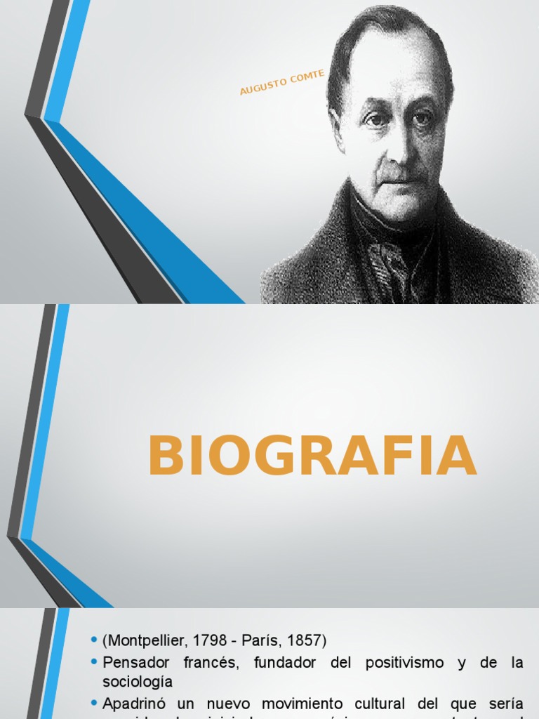 Auguste Comte Biografia