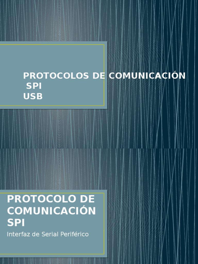 Protocolos de Comunicación Spi Usb. | PDF | USB | Protocolos de capa física