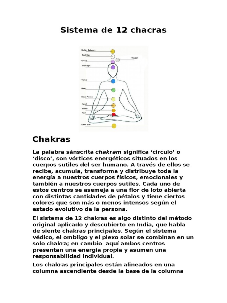 Sistema de 12 Chacras | PDF | Chakra | Alma