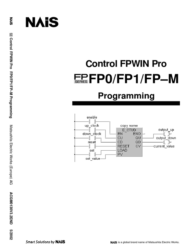 Control Fpwin Pro Fp0fp1fp-m Programming - Acgm0130v3.2end | PDF | Programmable Logic Controller ...