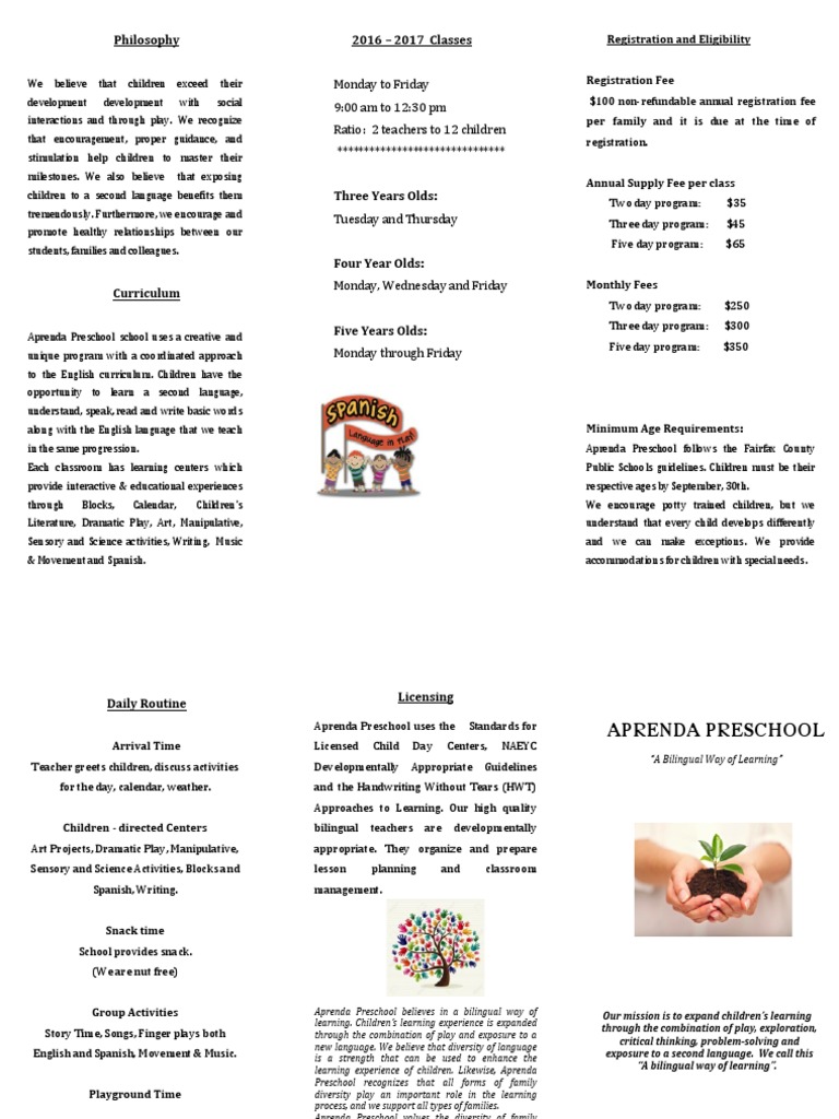 Flier Program | PDF | Preschool | Pedagogy