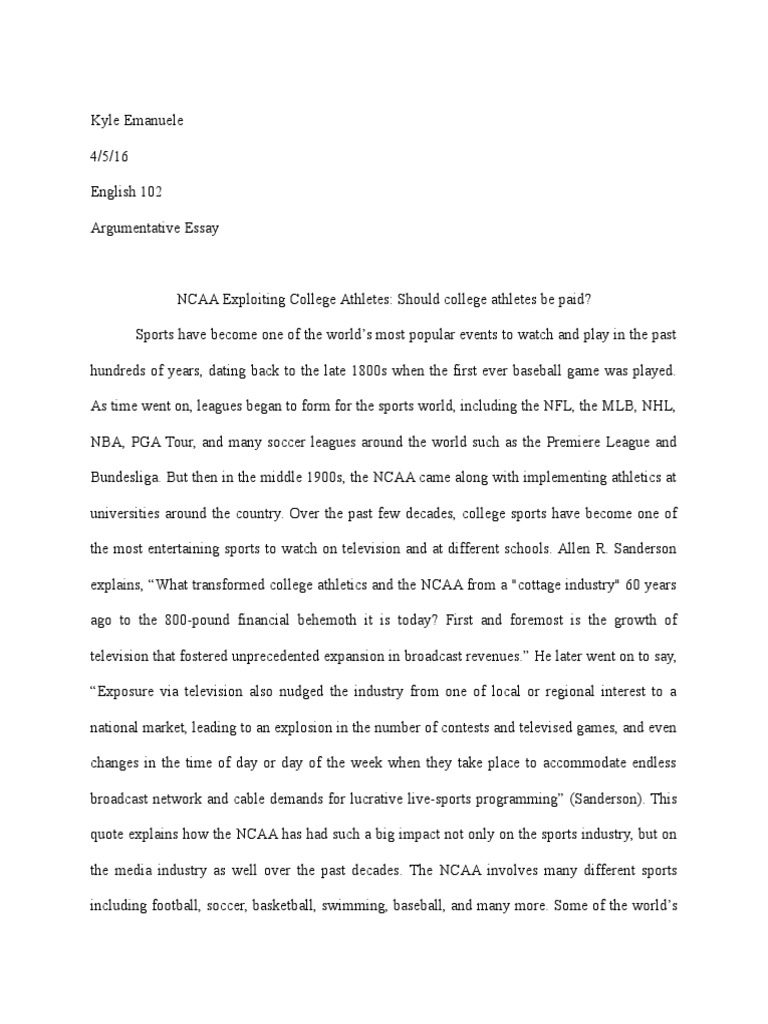 argumentative-essay-national-collegiate-athletic-association-sports