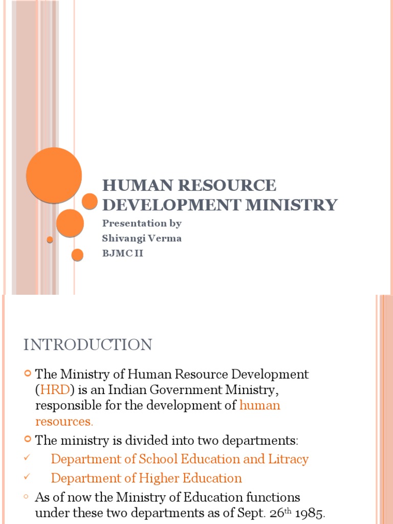 Human Resource Development Ministry | PDF | Higher Education | New York ...