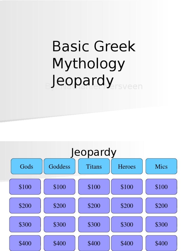 Unit 3 Jeopardy | PDF