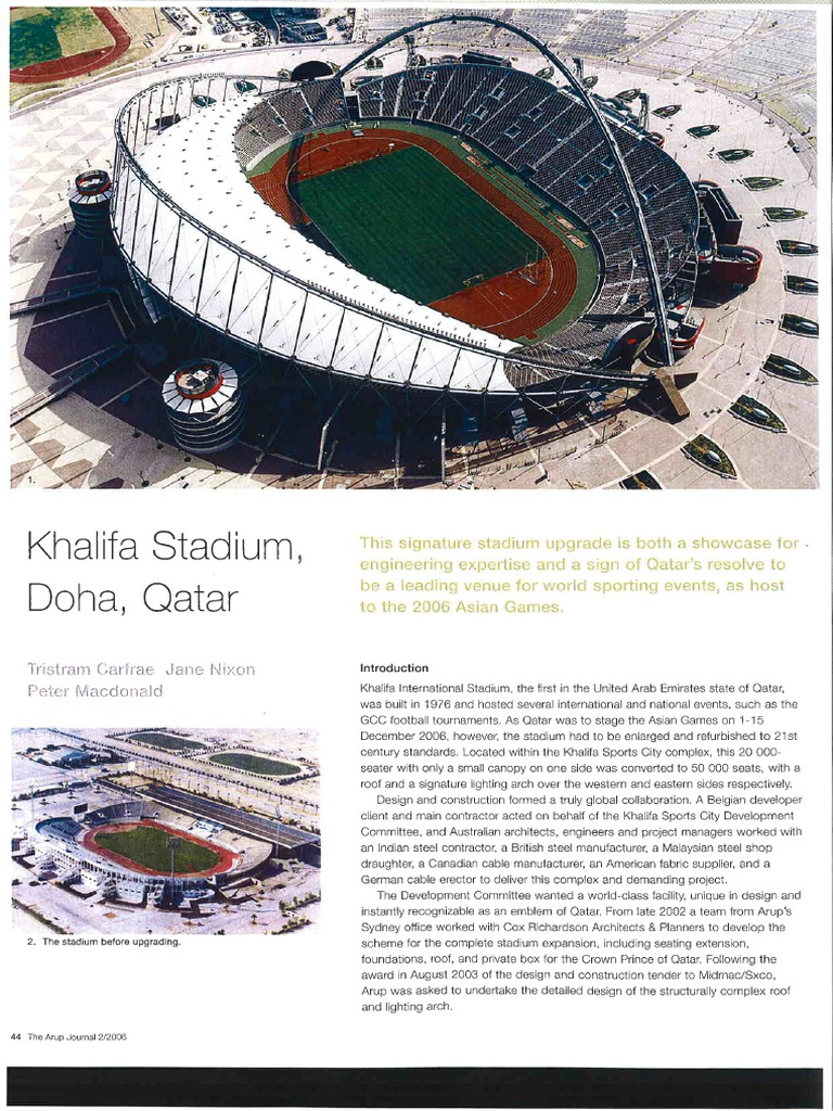 Structural Design Concepts of Khalifa Stadium