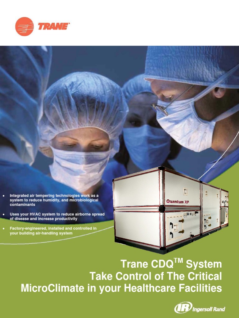 Trane CDQ | PDF | Air Conditioning | Relative Humidity
