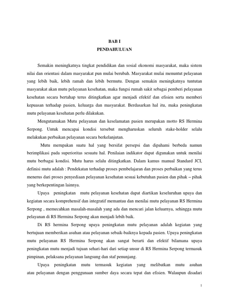 Progker PMKP 2015 Rs Hermina Serpong | PDF