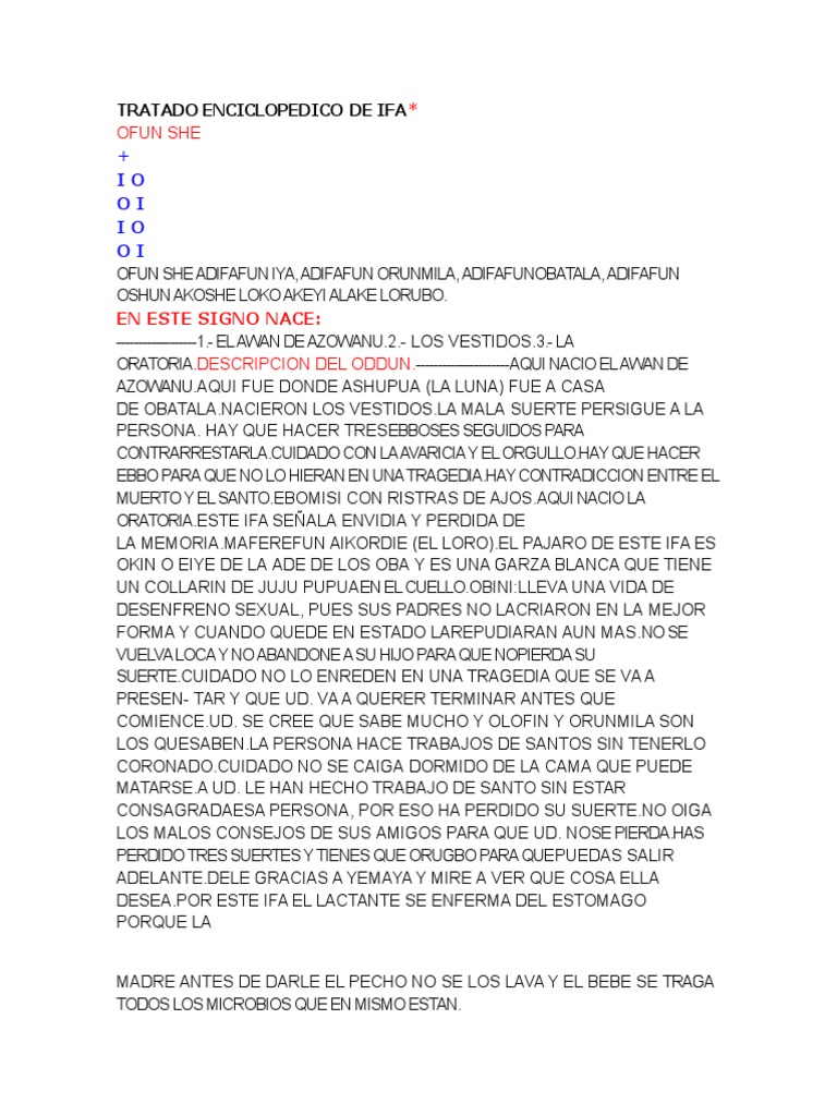 Ofun Oshe Tratado Enciclopedico | PDF | Clima