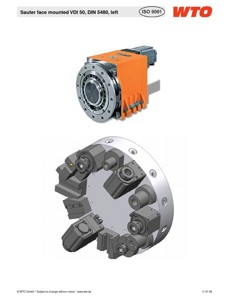 Sauter Face Mounted VDI 50 - DIN 5480 - Left - WTO - en | PDF | Drill ...