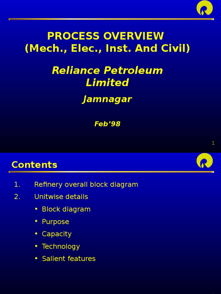 Refinery Process | PDF | Oil Refinery | Chemical Energy Sources