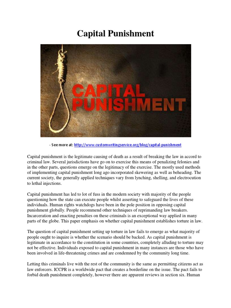 Capital Punishment.pdf | Capital Punishment | Treaty