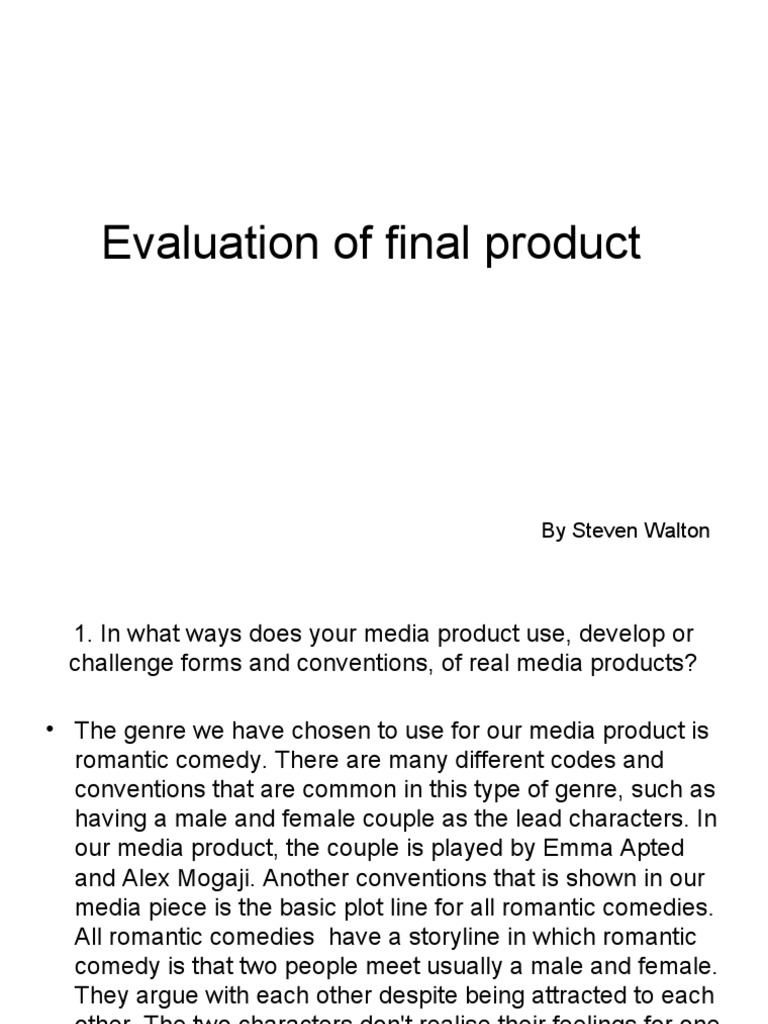 Evaluation of Final Product | PDF | Social Science
