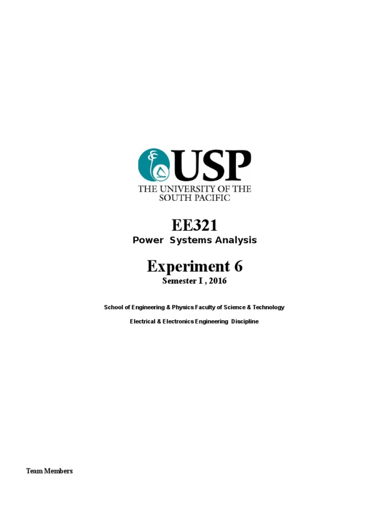 EE321 LAb6 | PDF | Electrical Grid | Ac Power