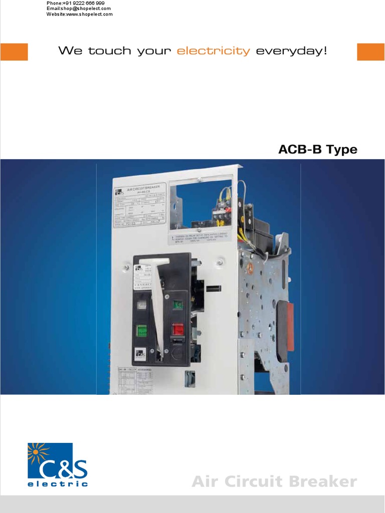 Air Circuit Breaker Specifications Guide | PDF | Electric Power ...