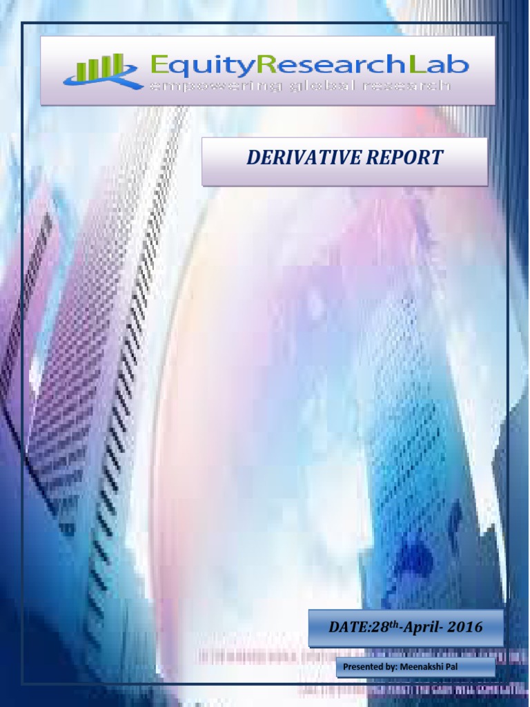 Derivatives Report 28april | PDF | Stocks | Financial Analyst