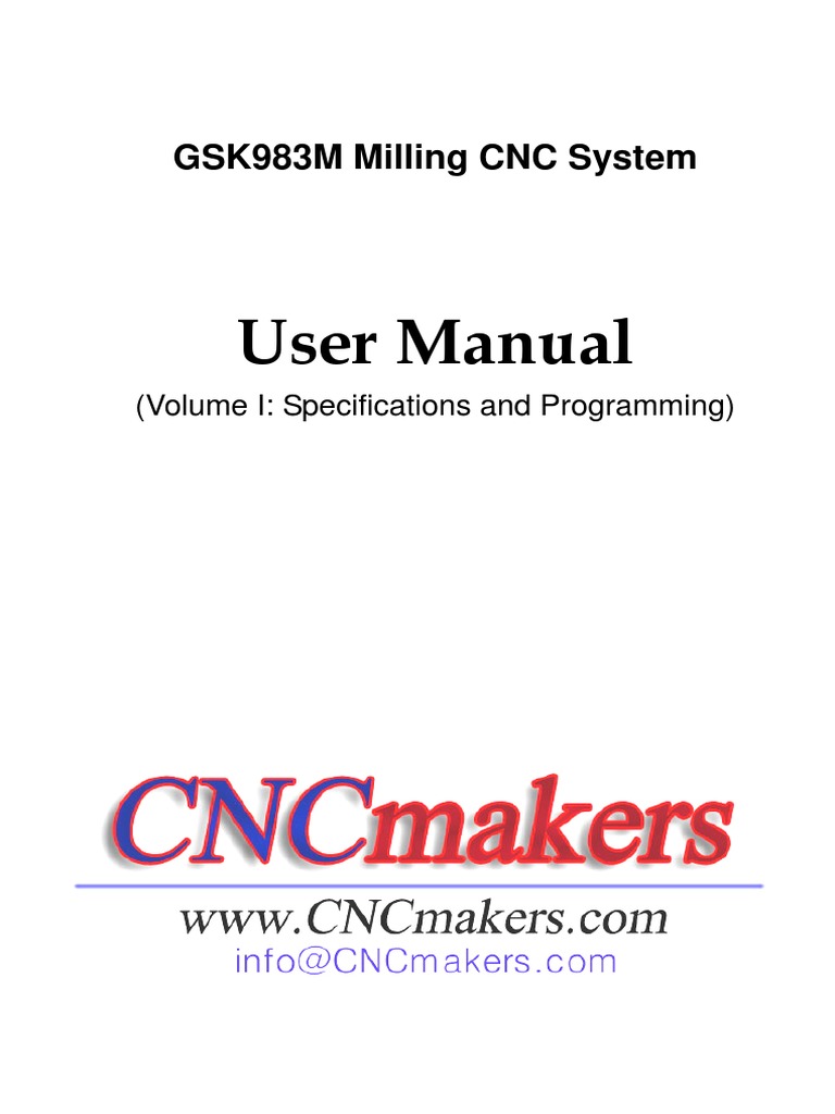 Gsk983m CNC System User Manual | PDF | Numerical Control | Subroutine