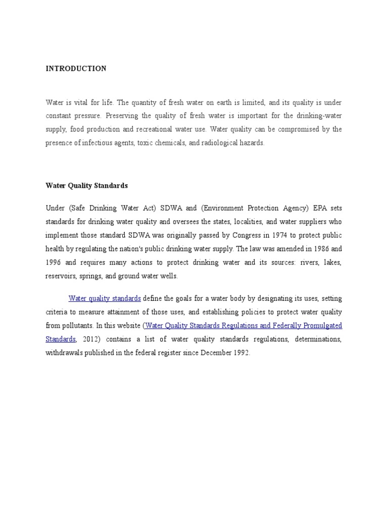 Water Quality Standards | PDF | Emission Spectrum | Water Quality