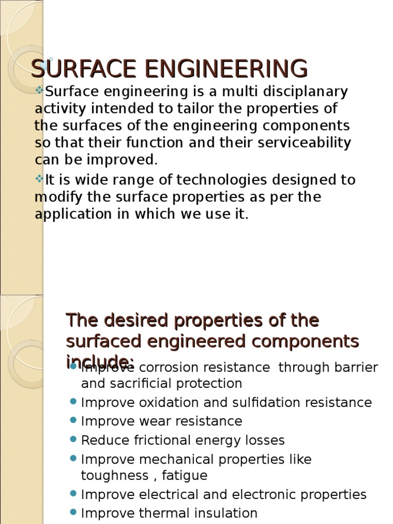 Surface Enginering | PDF | Corrosion | Fatigue (Material)