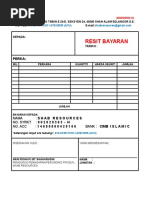 Contoh Resit Rasmi | PDF