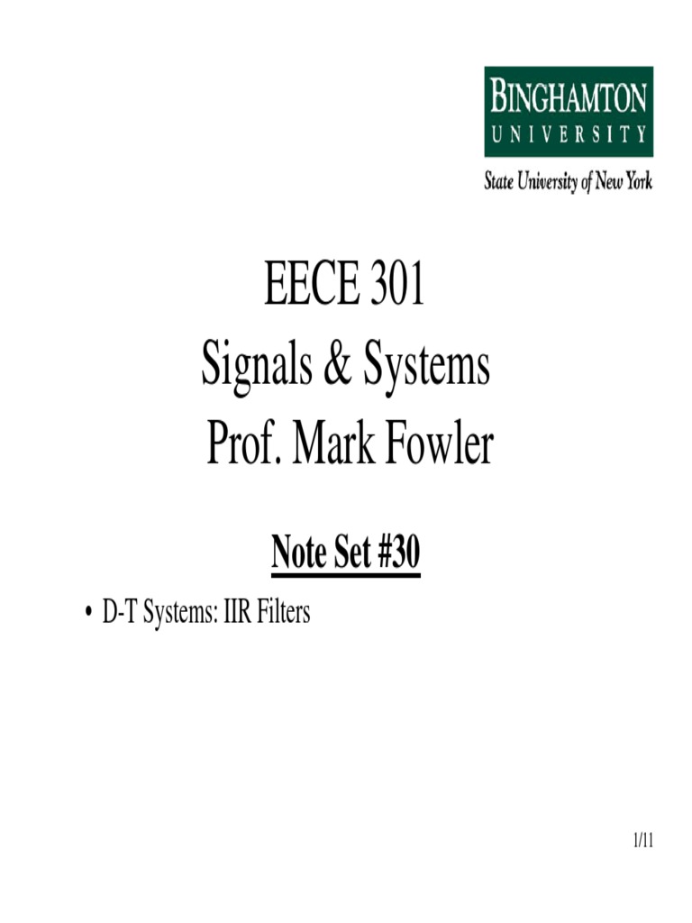 DT Iir Filters | PDF | Algorithms | Electronic Engineering DT Iir Filters | PDF | Algorithms | Electronic Engineering