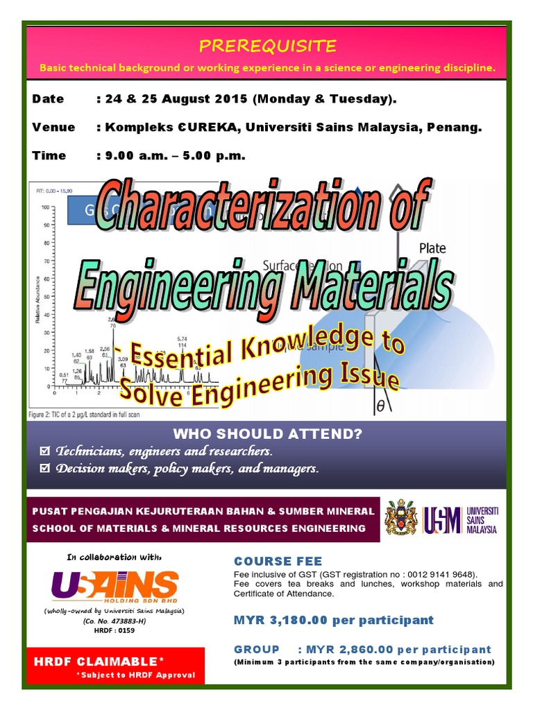 Engineering Materials Characterization Course | PDF | Engineer ...