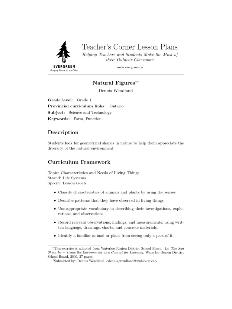 Natural Figures - Garde 1 | PDF | Shape | Gardens