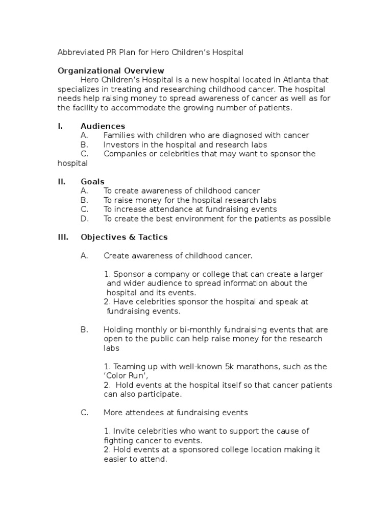 PR Plan | PDF