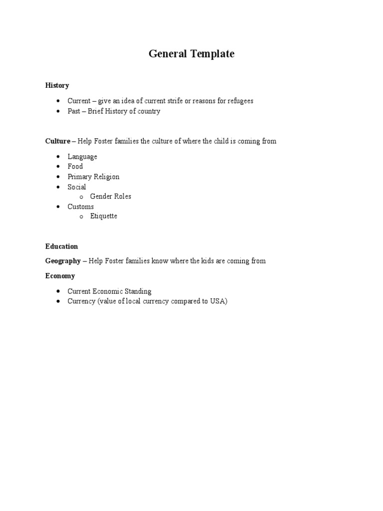 General Doc Template | PDF