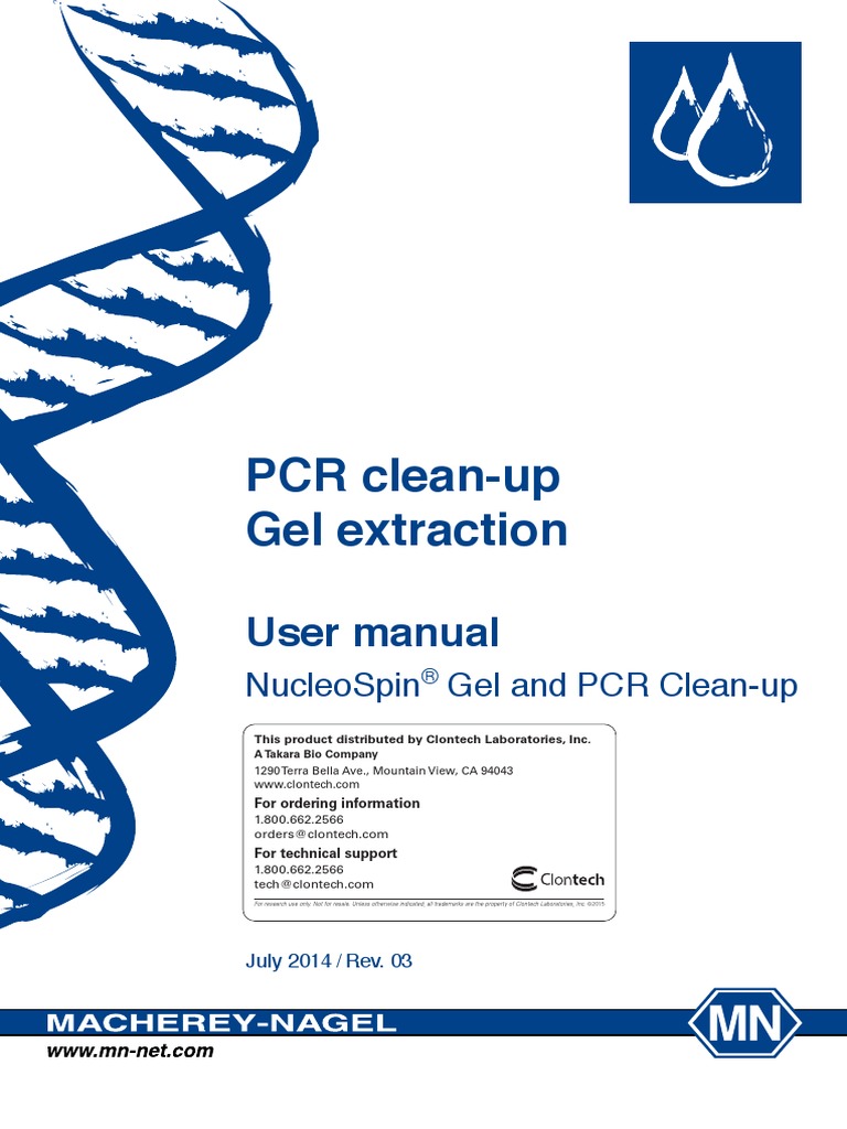 NucleoSpin PCR Clean-Up and Gel Extraction User Manual (PT4012-1) - Rev ...