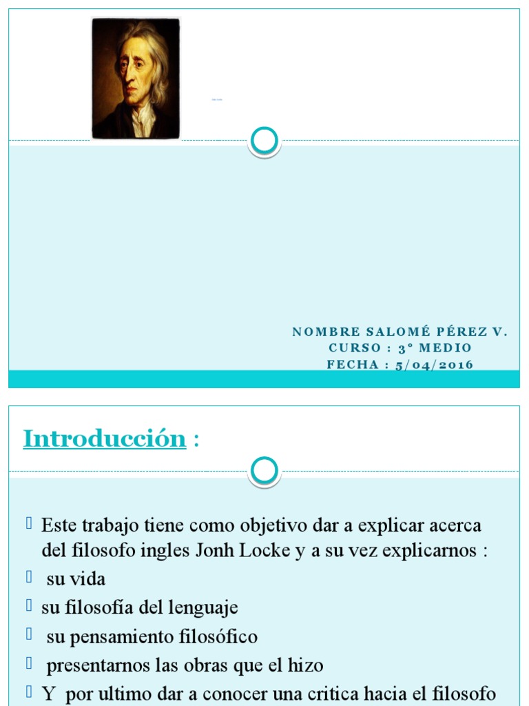 Jonh Locke | PDF | John Locke | Epistemología