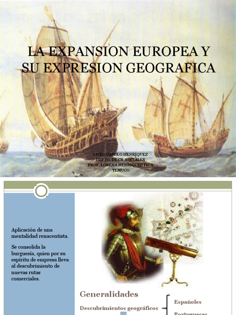La Expansion Europea y Su Expresion Geografica | PDF | Comercio | Portugal