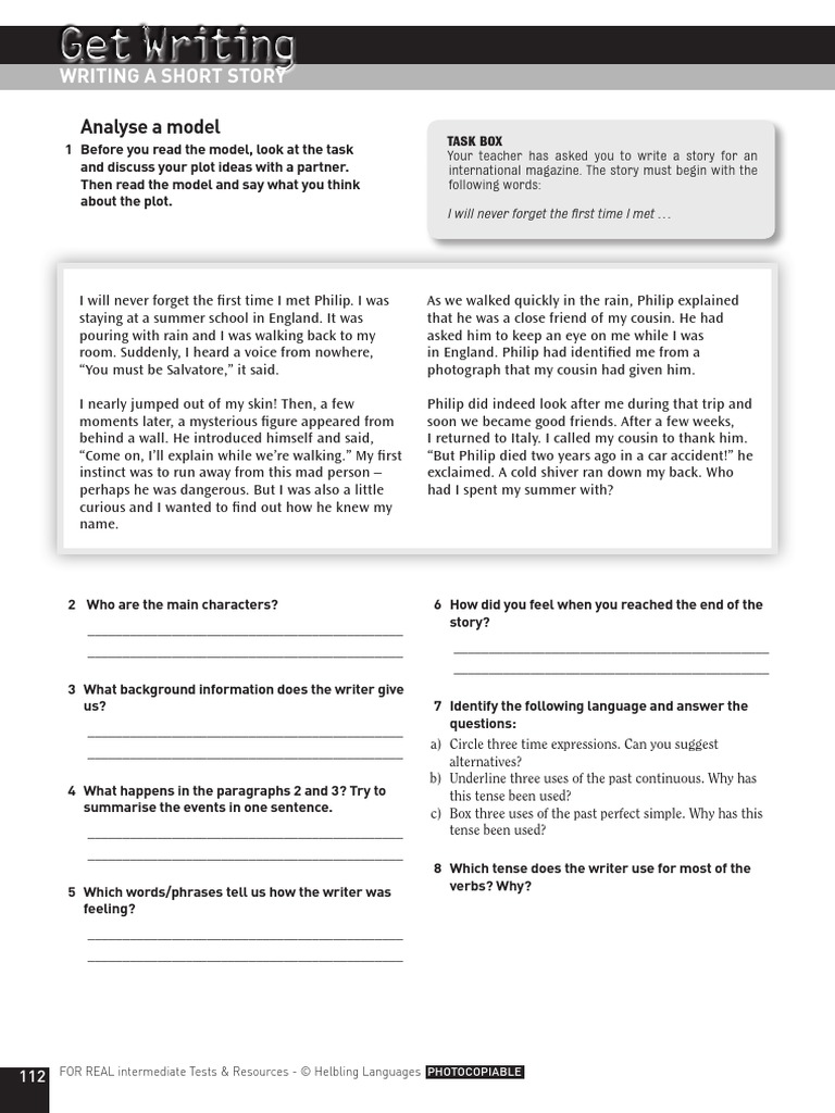 Short Story | Grammatical Tense | Verb