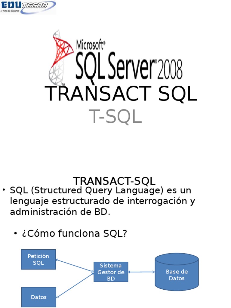 14.- Transact SQL Avanzado | SQL | Tabla (base de datos)